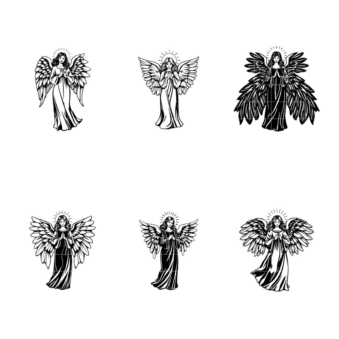 Angel SVG, Christmas Angel SVG, Nativity SVG, Angel Wings Svg, Angel ...