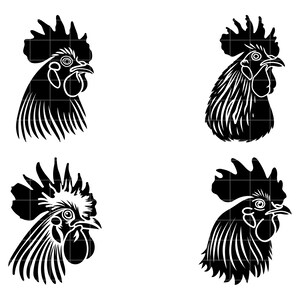 Rooster SVG, Chicken SVG, Hen SVG, Chickens Svg, Chicken Face Svg ...