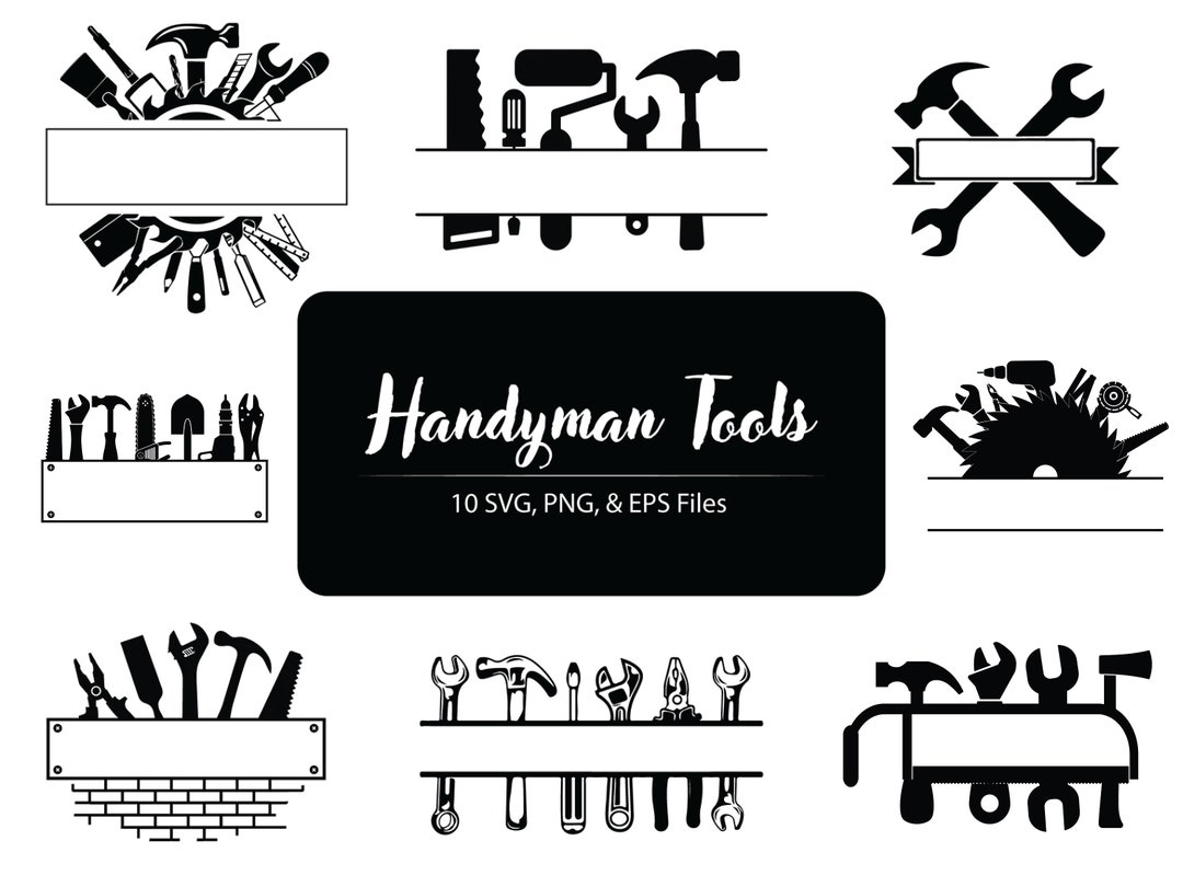 Tools Monogram, Tool Box Svg, Repair Tools Svg, Handyman Svg, Tools ...