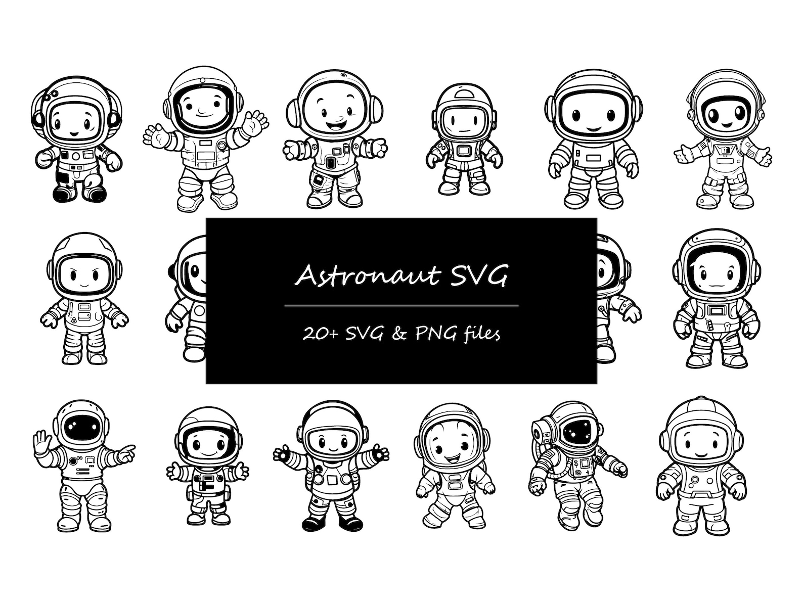 Astronaut Svg Bundle Astronaut Birthday Svg Space Svg - Etsy