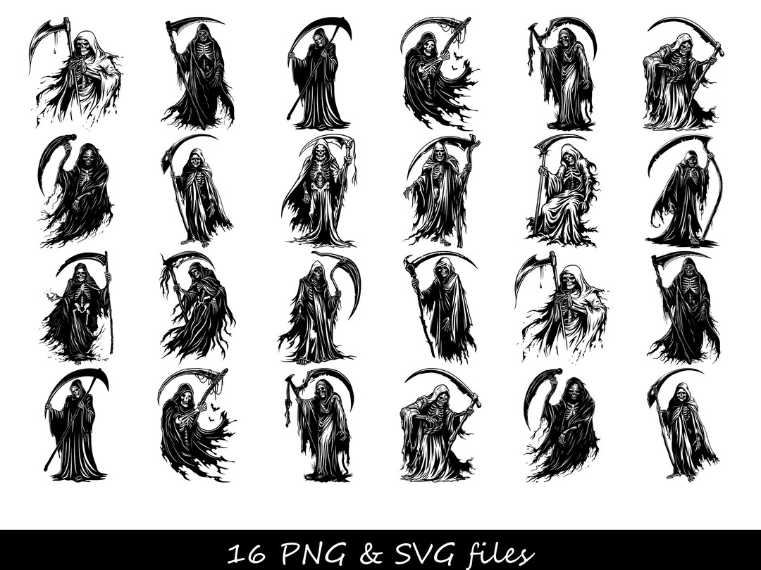 Grim Reaper SVG, Reaper SVG, Halloween SVG, Death Svg, Monster Svg ...