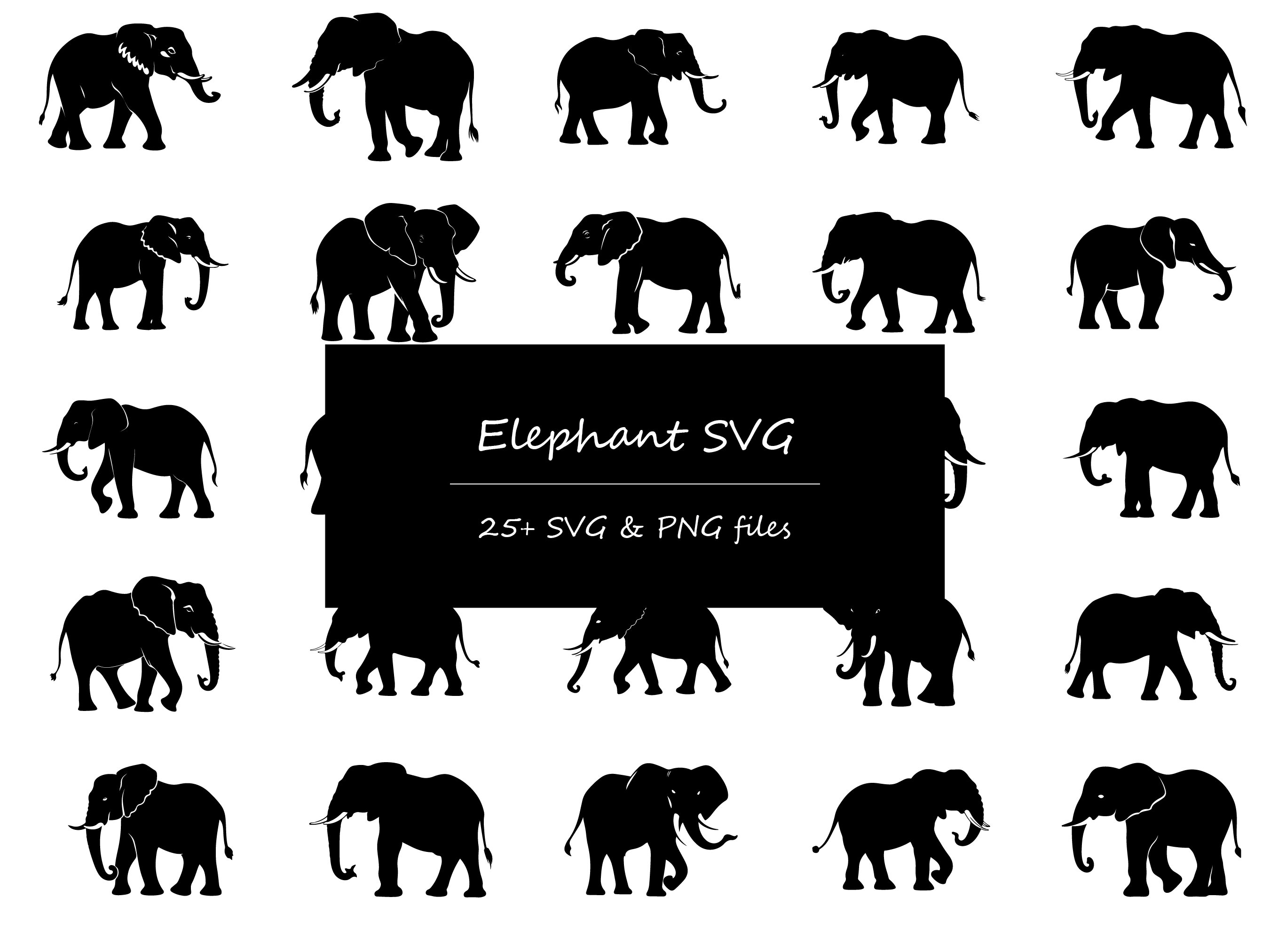 Elephant Svg, Elephant Face SVG, Elephant Mandala SVG, Elephant ...