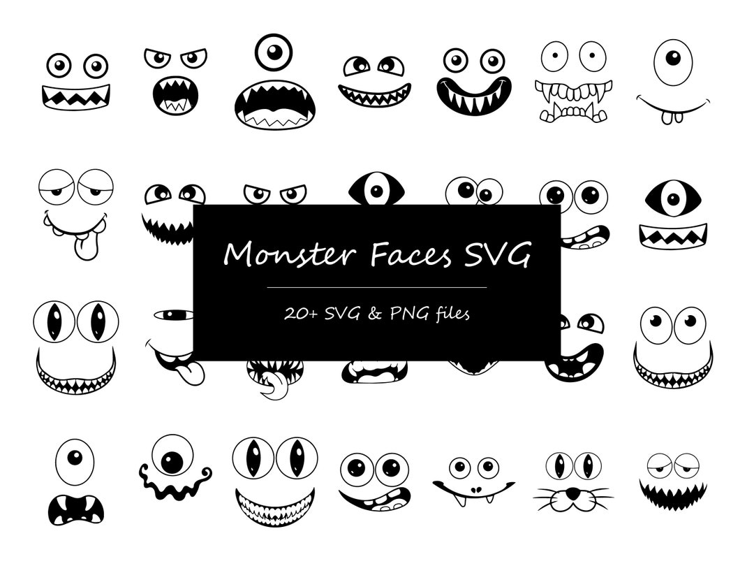 Monster Face SVG, Monster SVG, Mama's Little Monster SVG, Cartoon ...