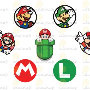 Mario SVG Bundle, Mario Head SVG, Super Mario Svg, Mario Kart Svg Files ...