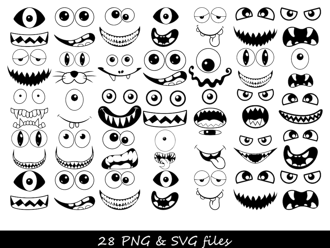 Monster Face SVG, Monster SVG, Mama's Little Monster SVG, Cartoon ...