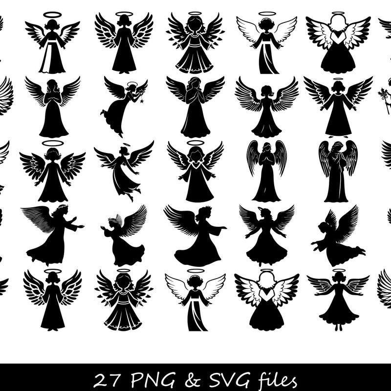 Angel Svg - Etsy