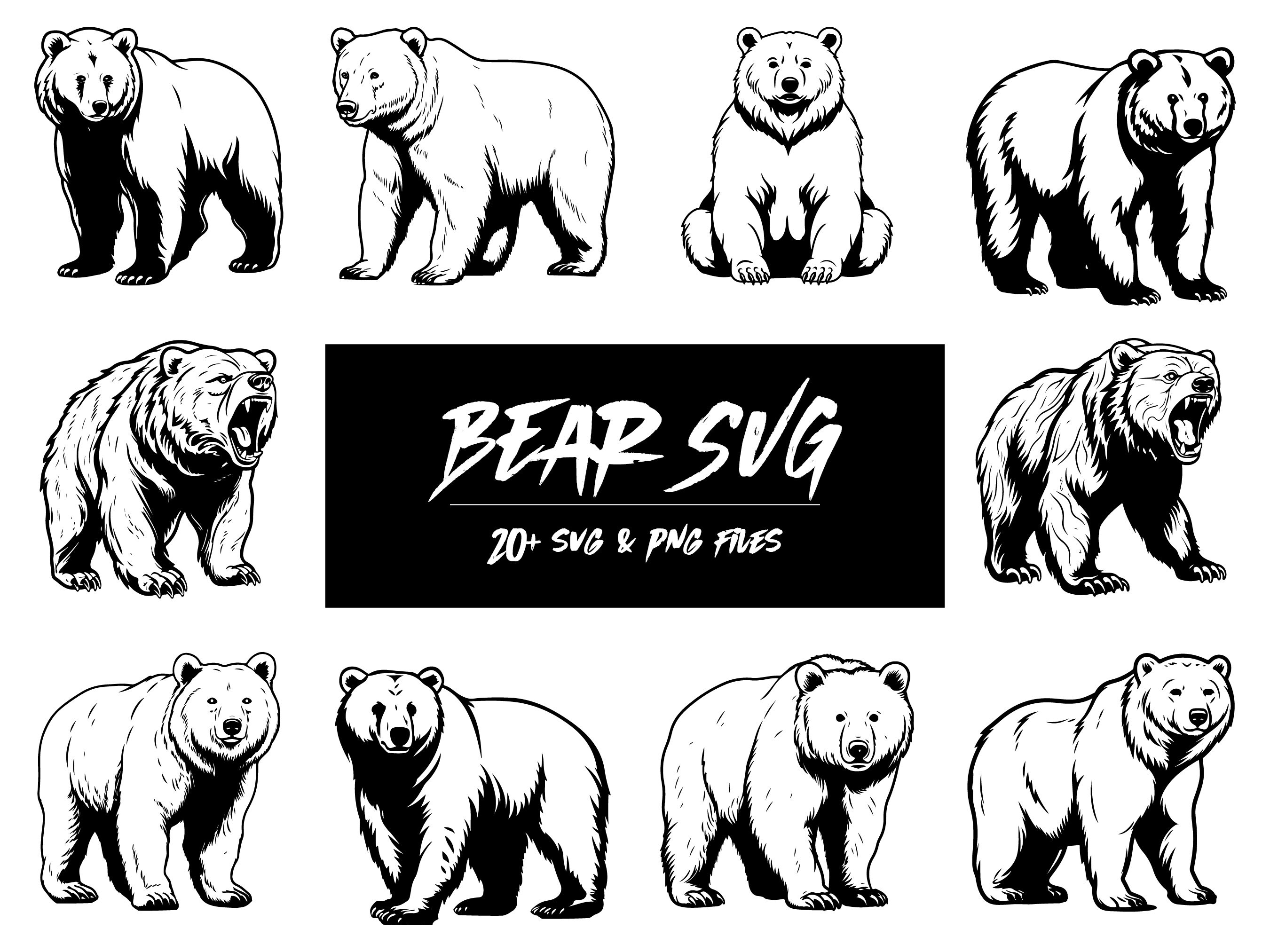 Oso SVG Oso Grizzly SVG Mamá Oso SVG Pata de Oso svg - Etsy México