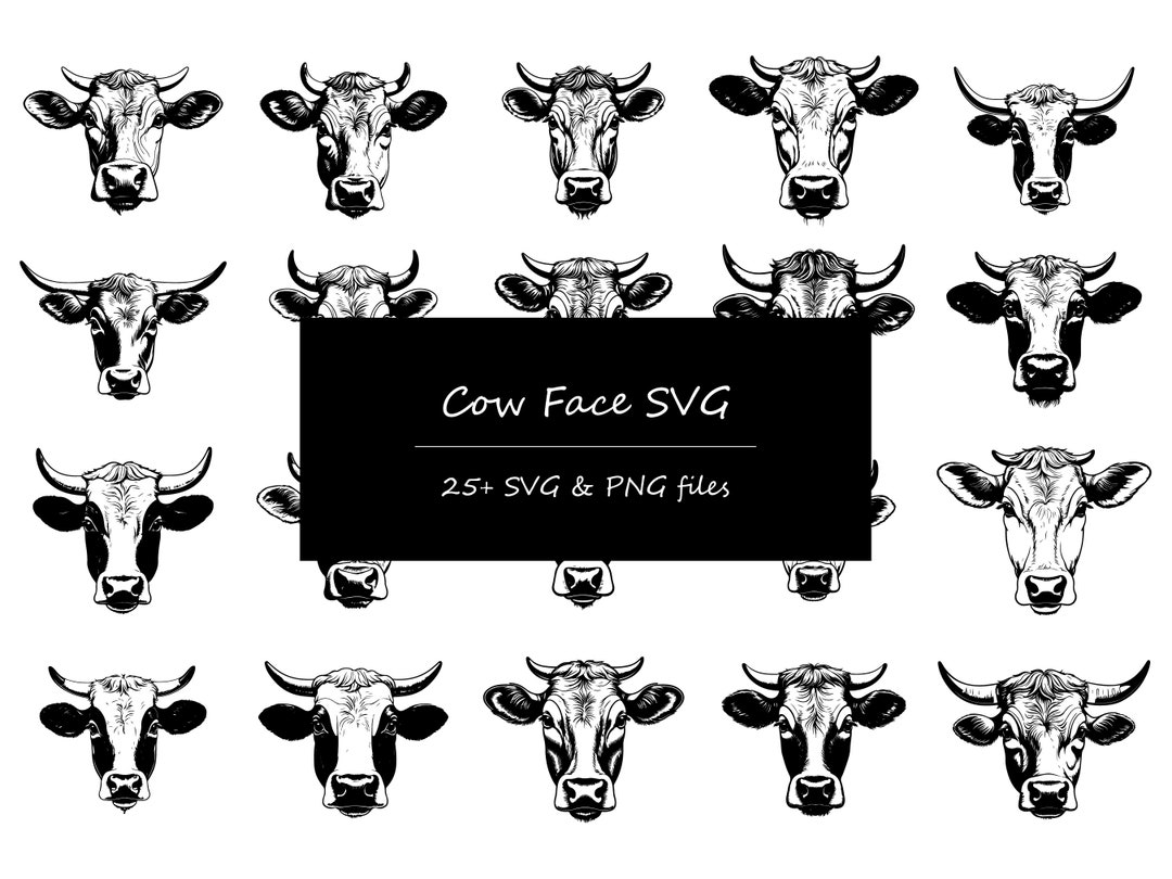 Cow SVG Cow Head SVG Highland Cow SVG Cow Print Svg Cow - Etsy