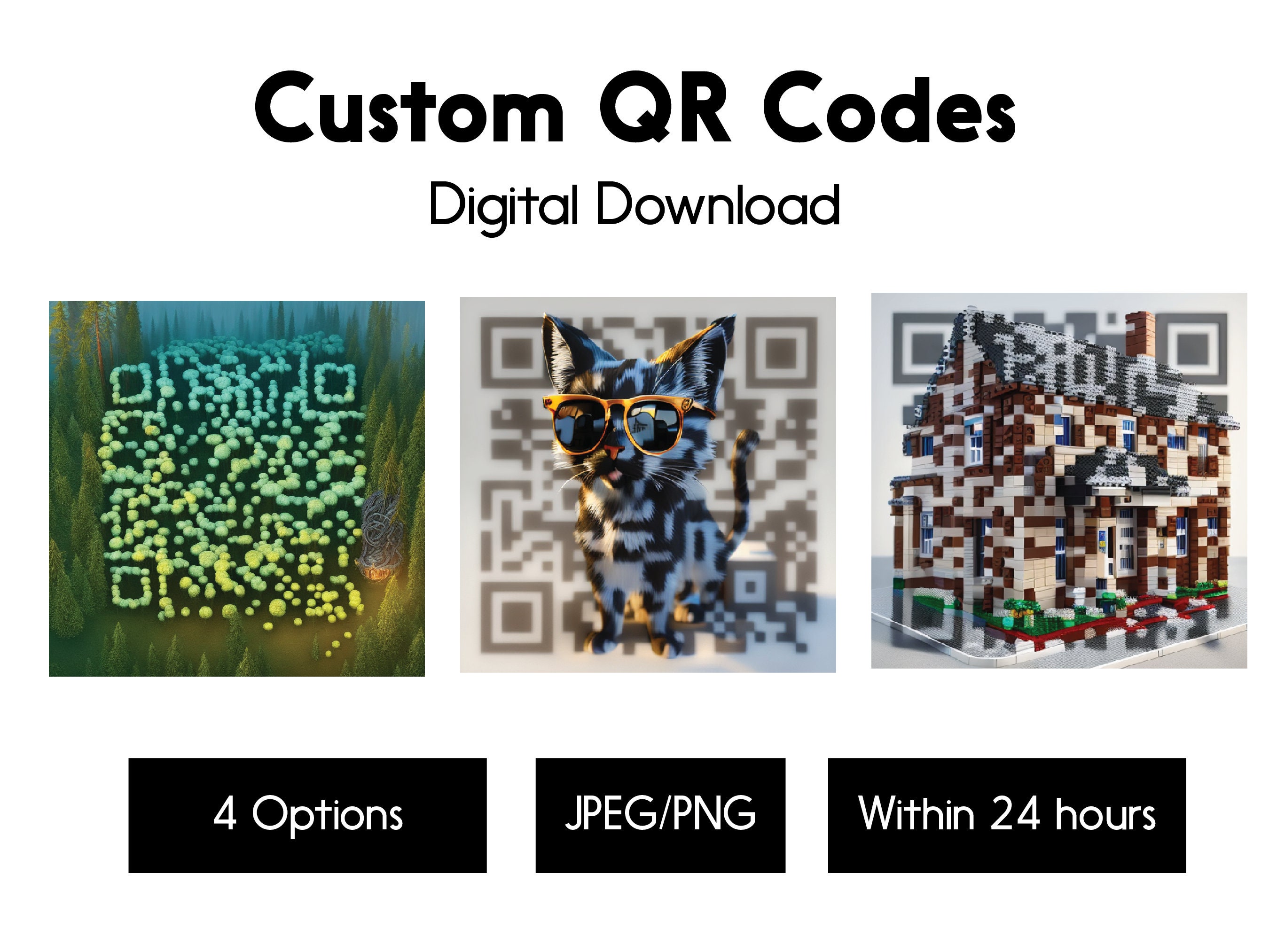Personalized Qr Code Art Custom Qr Code That Blends In Your Etsy Australia