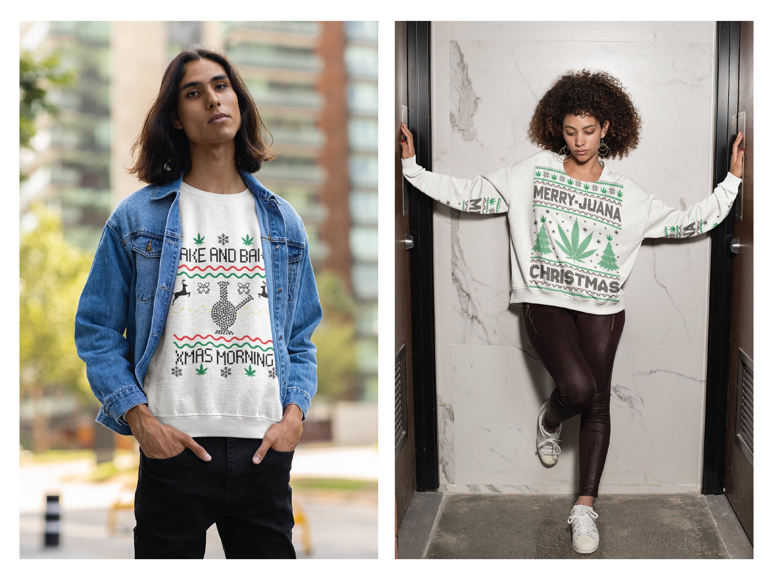 Weed Ugly Sweater SVG , Stoner Ugly Sweater Svg, Weed Christmas Sweater ...