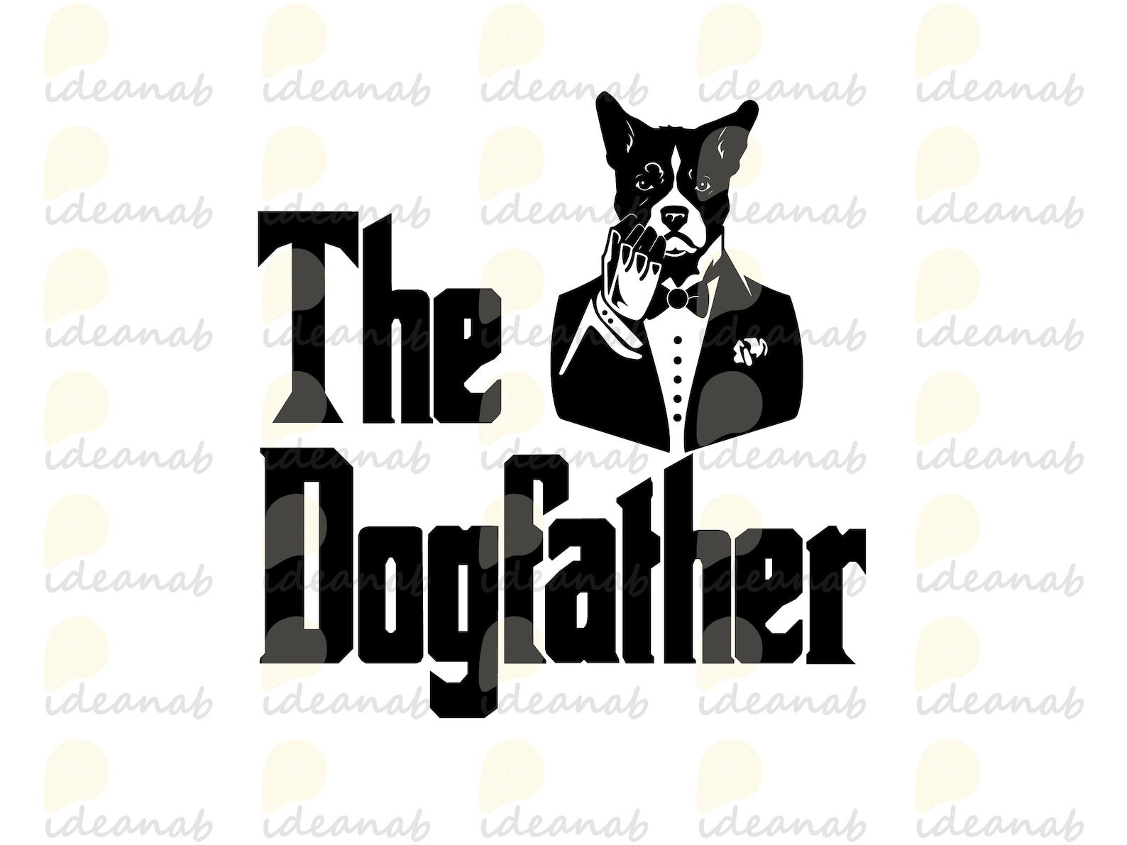 Dogfather SVG Dog Dad Svg Dog Face Svg Dog Paw Svg Dog - Etsy