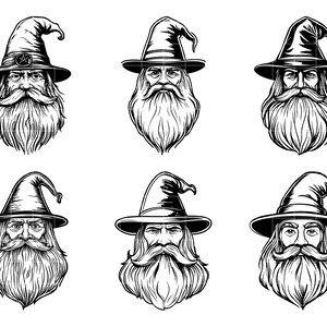Wizard SVG, Wizard Hat SVG, Wizard Face SVG, Magic Wand Svg, Wizard ...