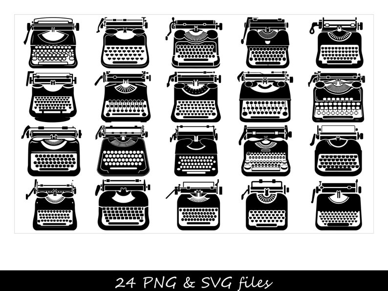 Typewriter SVG, Typewriter PNG, Typewriter Clipart, Typewriter Art ...