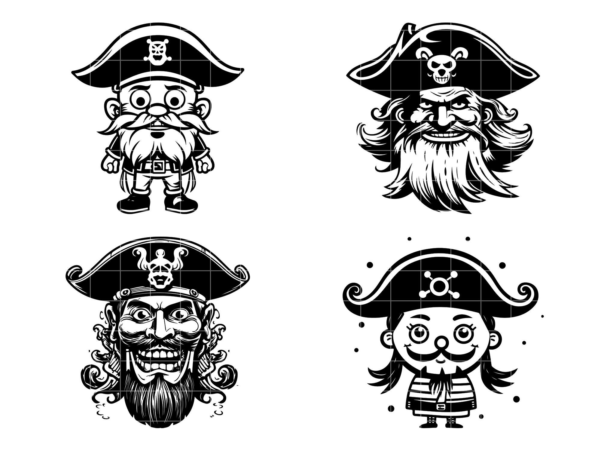Pirate SVG, Pirate Night SVG, Little Pirate SVG, Pirate Face Svg, Sea ...