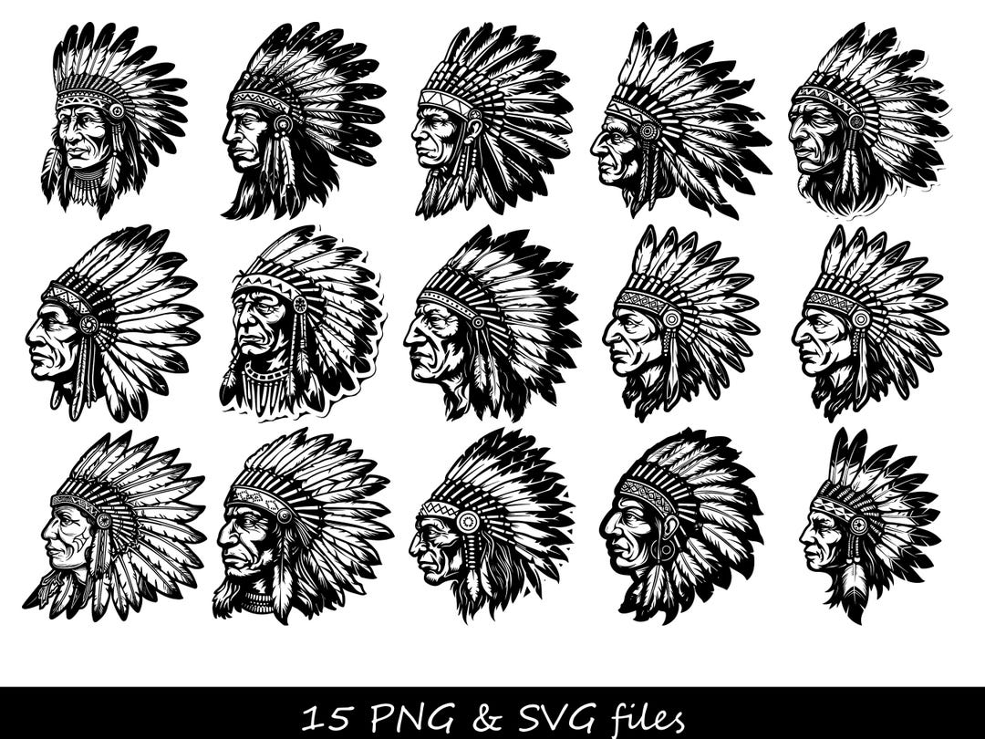 Native American SVG, Native American Clipart, Tribal SVG, Native ...