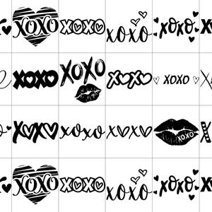 XOXO SVG, Love SVG, Love You Svg, Heart Svg, Love Clipart, Valentines ...