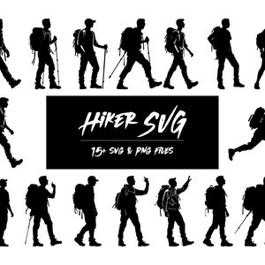 Male Hiker SVG Hiker SVG Hike SVG Mountains Svg - Etsy