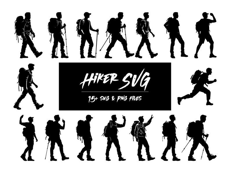 Male Hiker SVG Hiker SVG Hike SVG Mountains Svg - Etsy