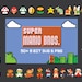 Mario SVG Bundle, Mario 8 Bit SVG, Super Mario Svg, Mario Kart Svg ...