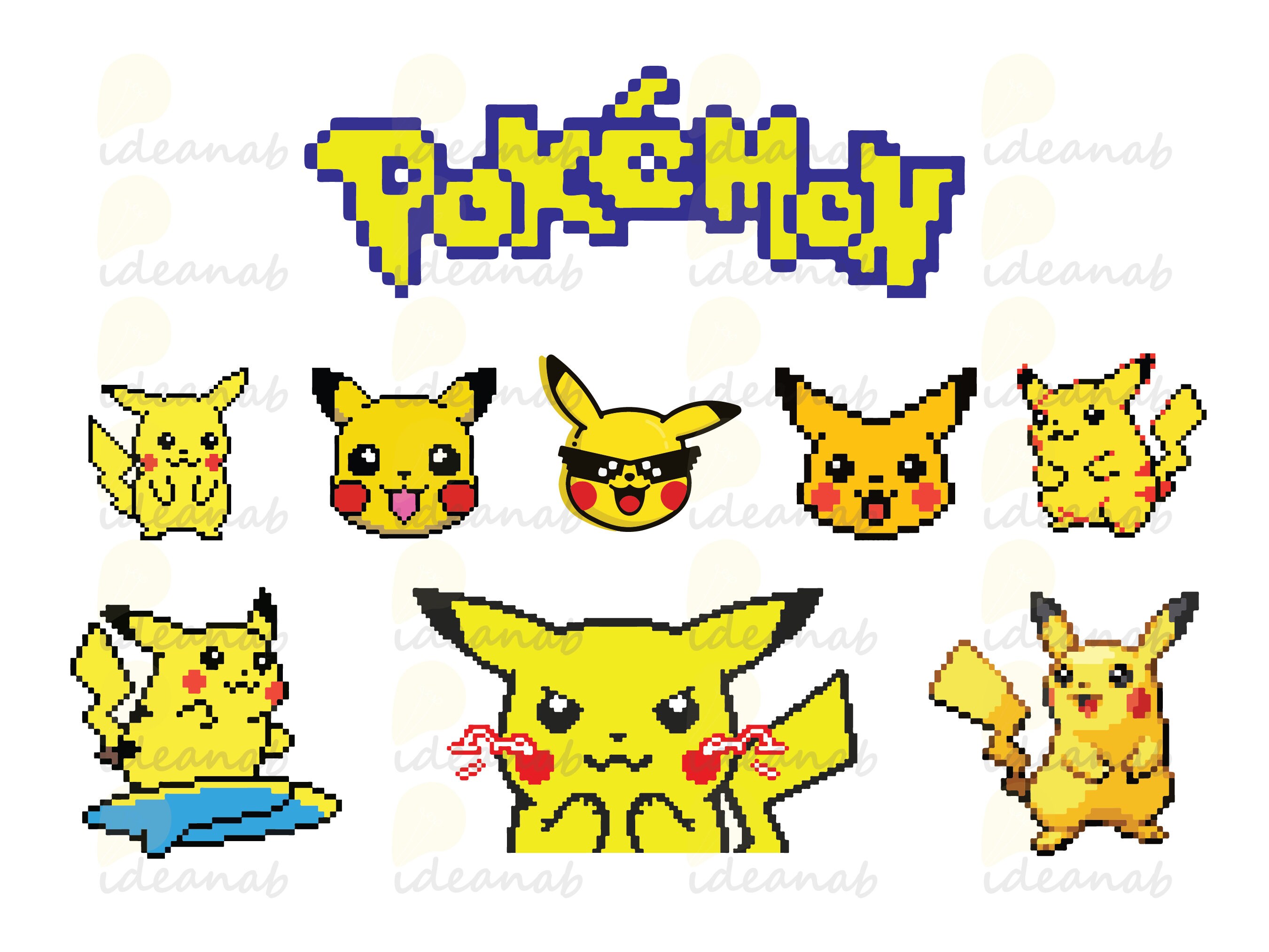 Layered Cartoon SVG Anime SVG Poke SVG Pika Svg - Etsy UK