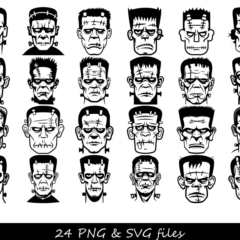 Frankenstein Stencil - Etsy