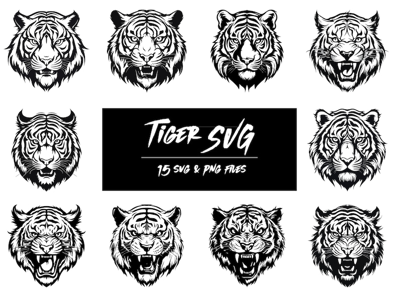 Buy Tiger SVG Tiger Face SVG Tiger Mascot SVG Tiger Head Svg Online in ...