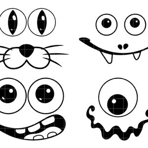 Monster Face SVG, Monster SVG, Mama's Little Monster SVG, Cartoon ...
