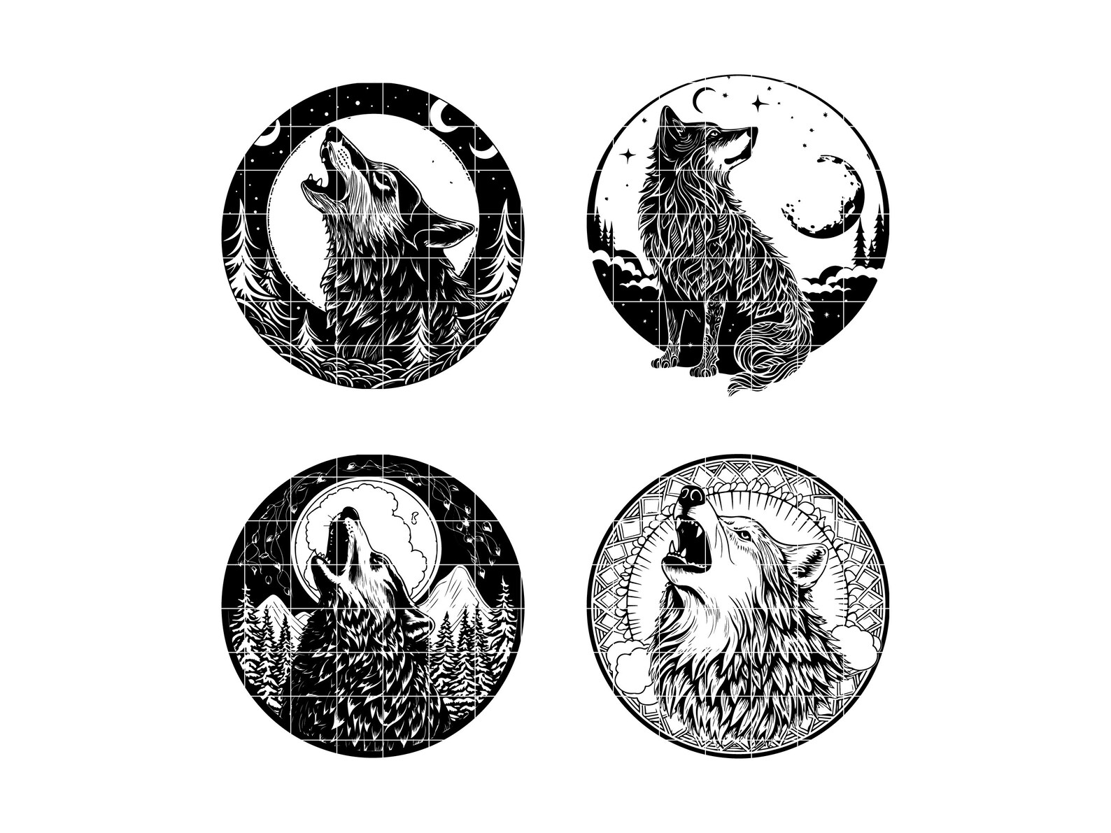 Wolf SVG, Wolf Pack SVG, Great Wolf Lodge SVG, Wolf With Indian ...