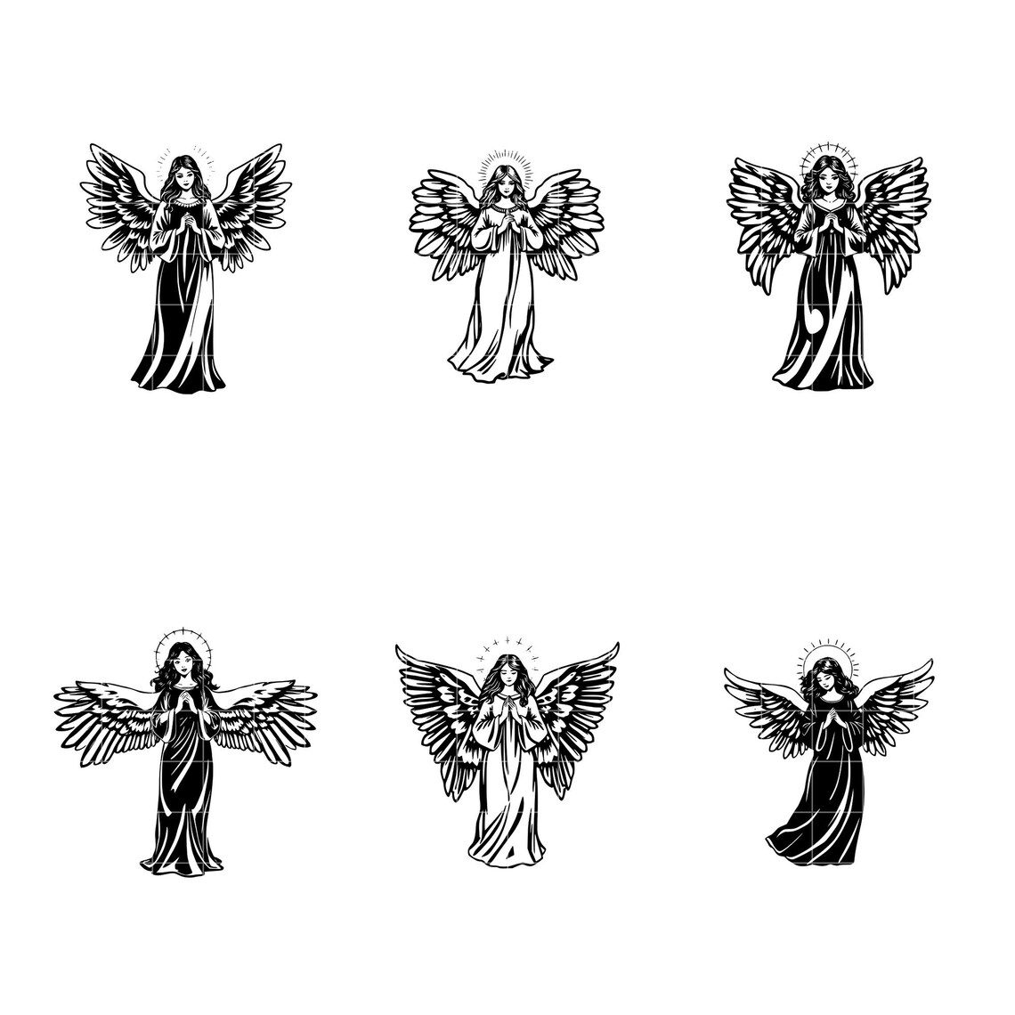 Angel SVG, Christmas Angel SVG, Nativity SVG, Angel Wings Svg, Angel ...