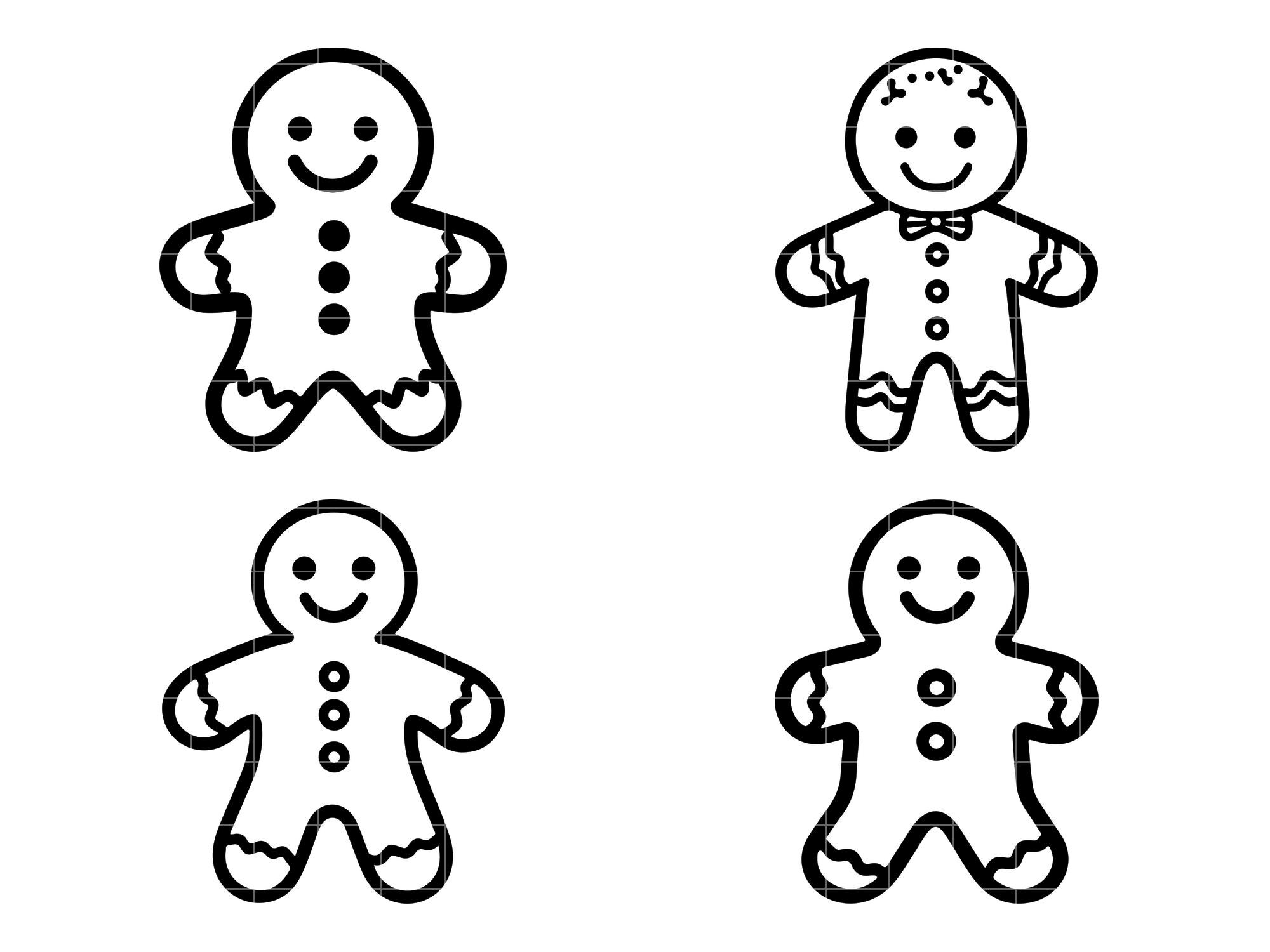 Gingerbread SVG, Gingerbread Man SVG, Gingerbread Face SVG, Gingerbread ...