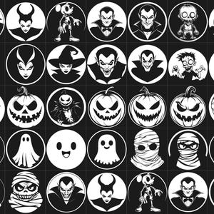 Halloween Characters SVG, Vampire SVG, Zombie SVG, Witch Svg, Ghost Svg ...