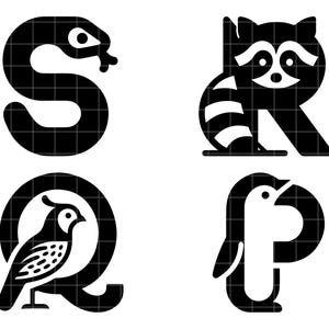 Animal Alphabets SVG, Alphabet SVG, Alphabets SVG, Letter Alphabet Svg ...