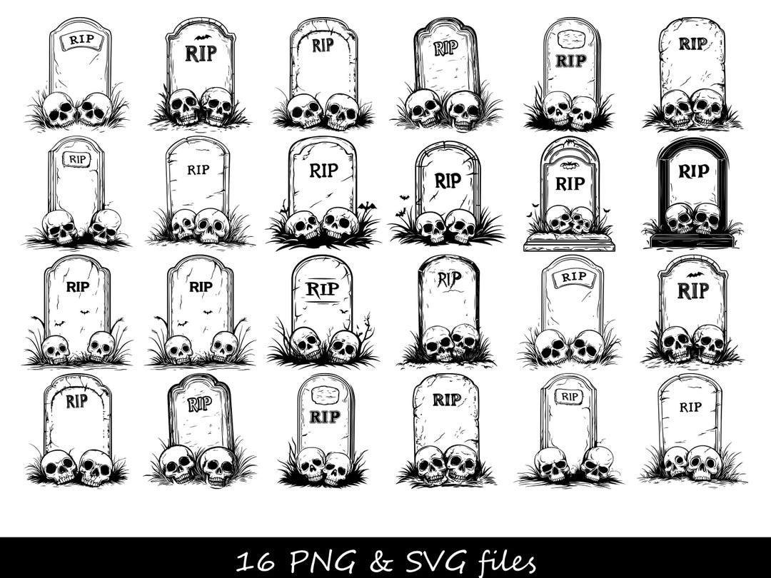 Tombstone SVG, Gravestone SVG, Headstone SVG, Grave Svg, Halloween Svg ...