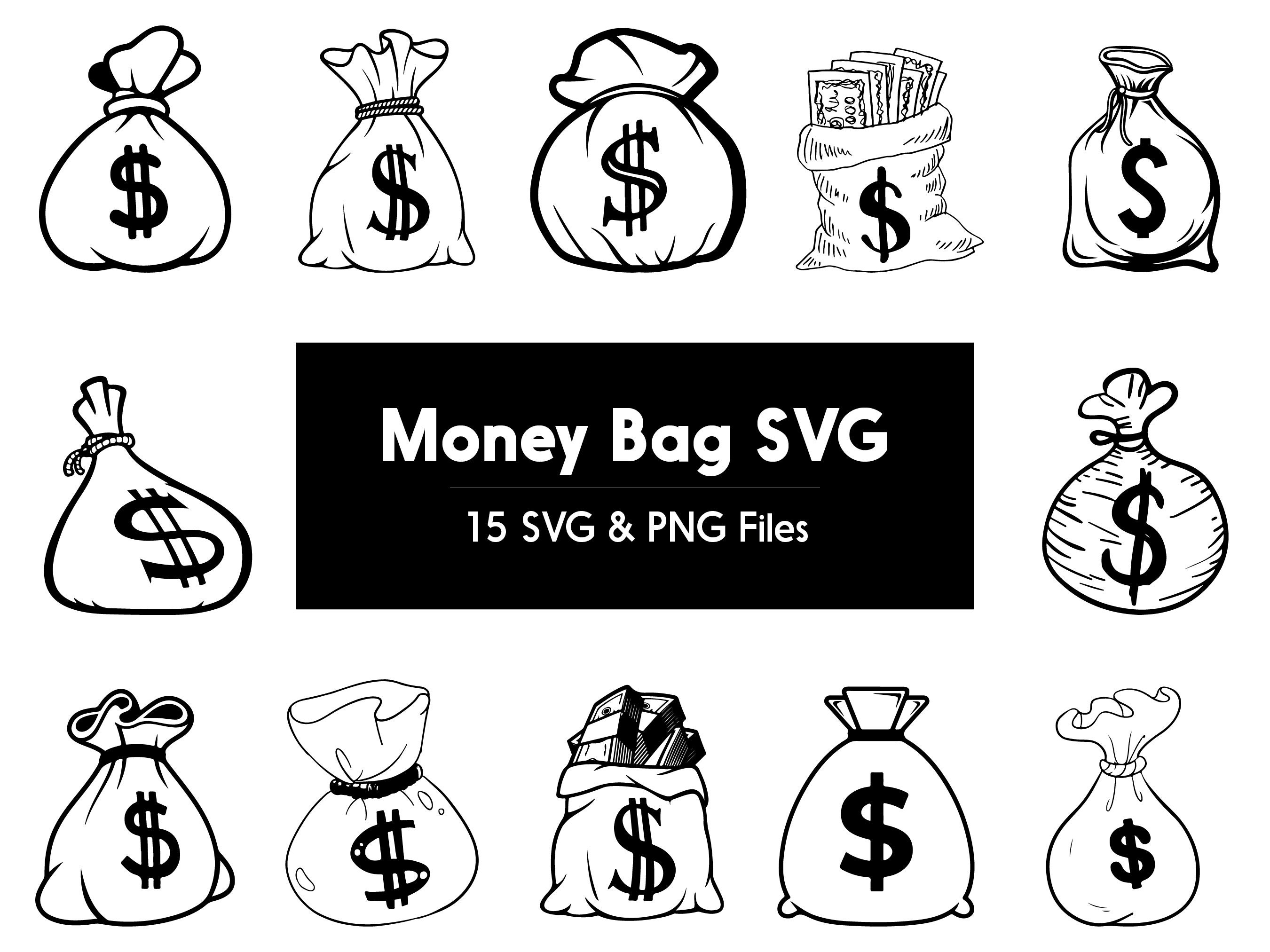 Money SVG Money Bag SVG Money Cake SVG Money Logo Svg - Etsy