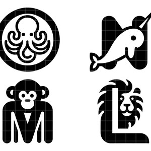 Animal Alphabets SVG, Alphabet SVG, Alphabets SVG, Letter Alphabet Svg ...