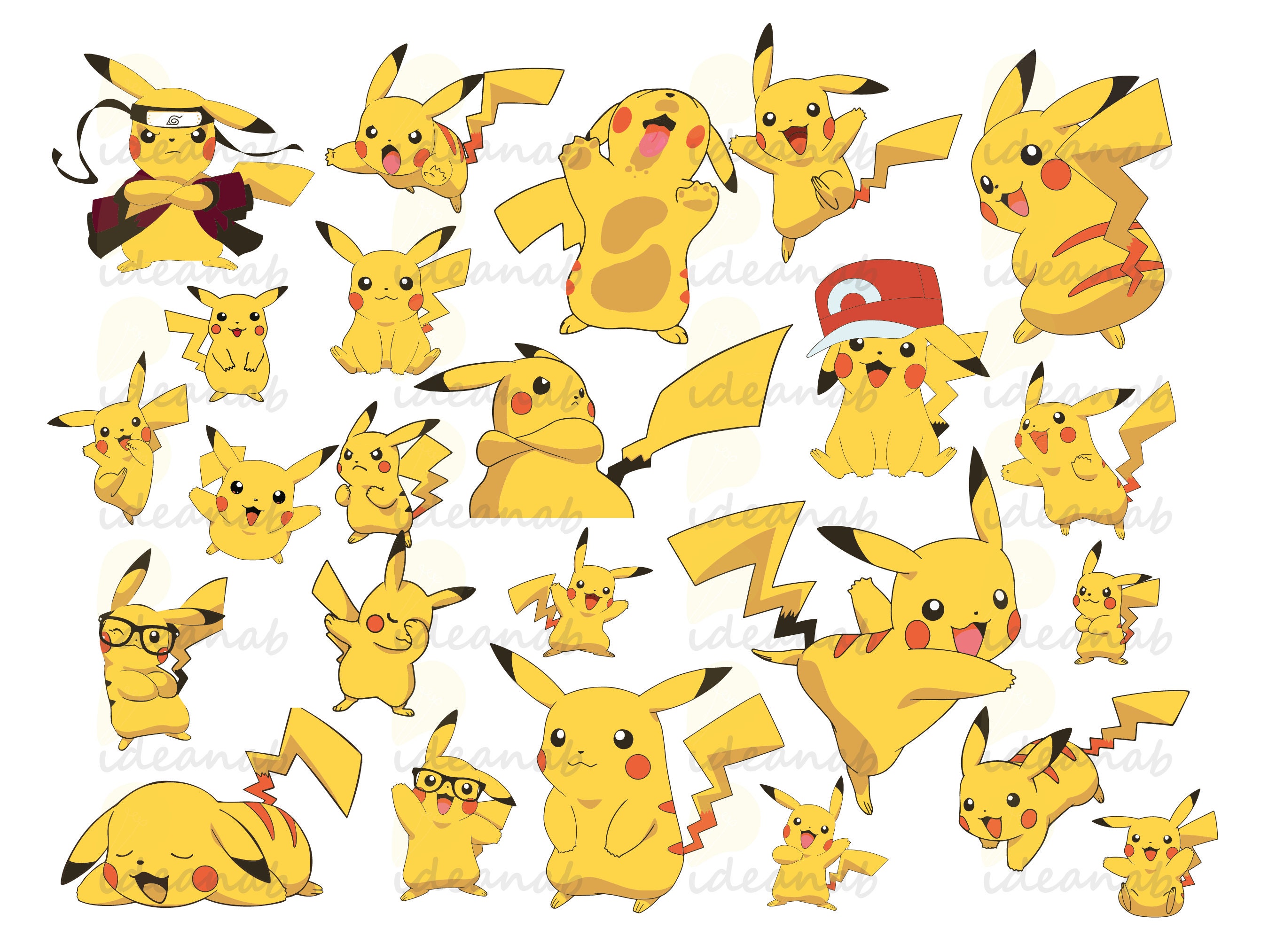 Layered Cartoon SVG Anime SVG Poke SVG Pika Svg - Etsy