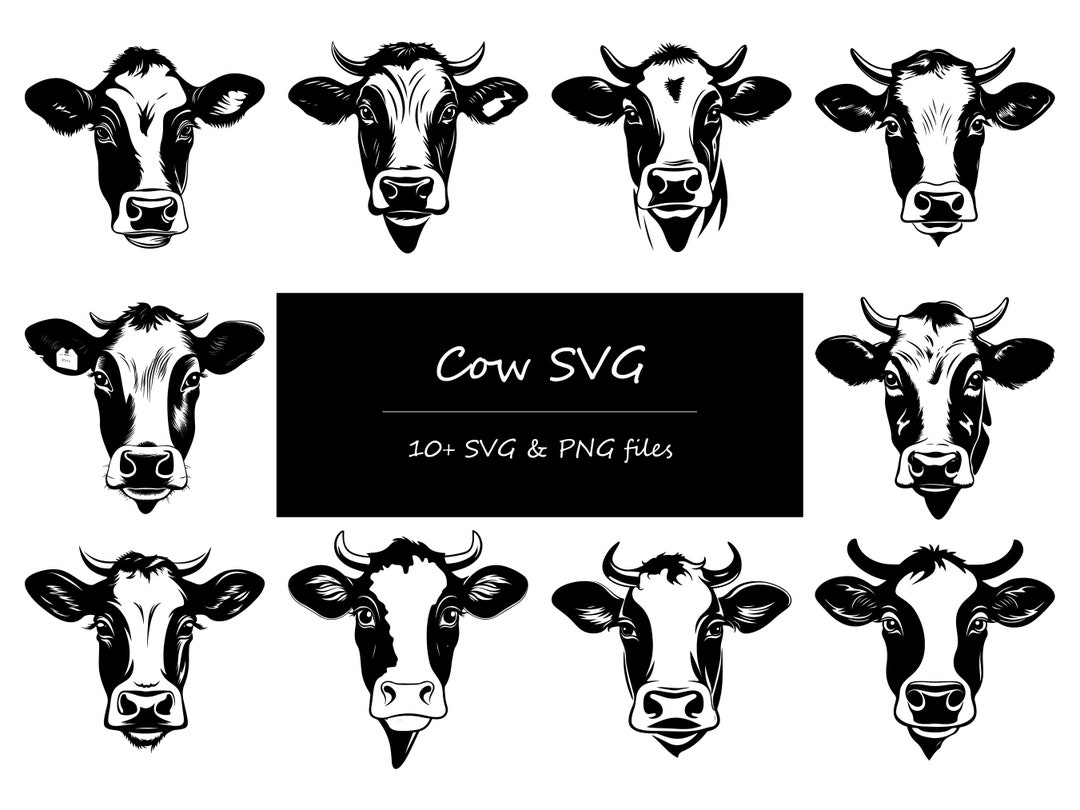 Cow SVG Cow Head SVG Highland Cow SVG Cow Print Svg Cow - Etsy