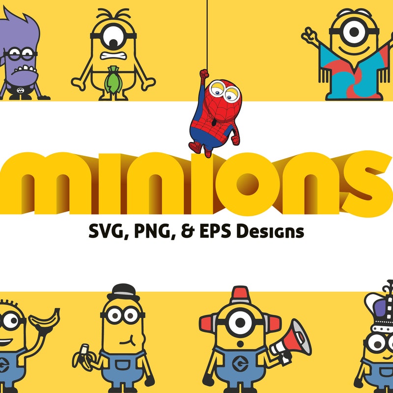Minions Font Svg - Etsy