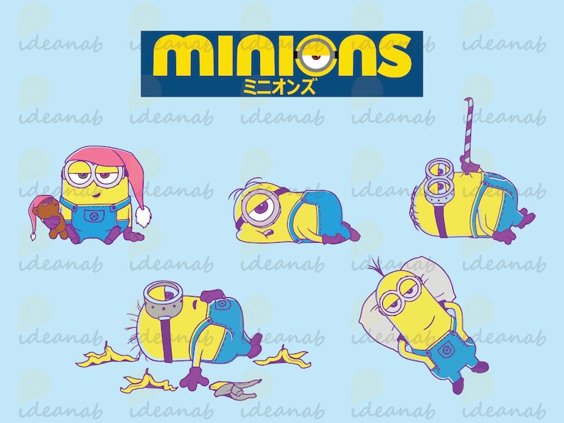 Minion SVG Bundle, Minions Face SVG, Minions SVG Outline, Minion Png ...