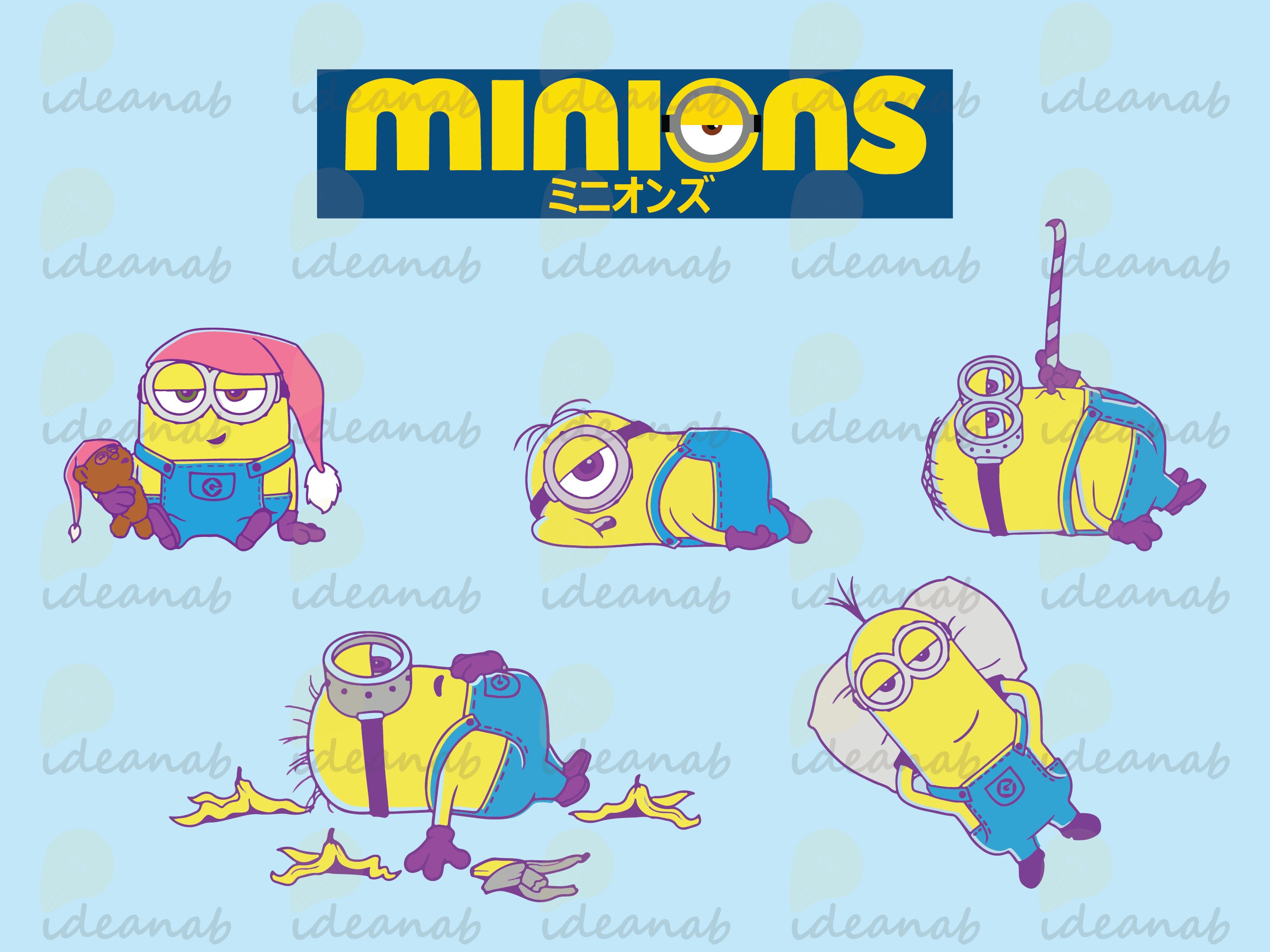 Minion SVG Bundle Minions Face SVG Minions SVG Outline - Etsy