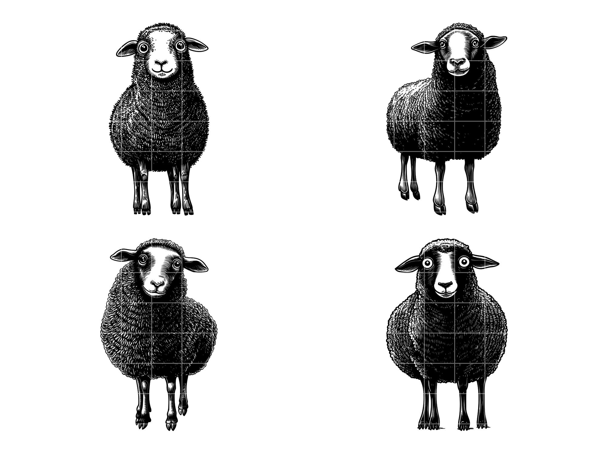 Sheep SVG, Sheep PNG, Sheep Clipart, Farm Animal SVG, Lamb Svg, Sheep ...