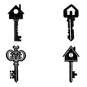 House Key SVG, Home Key SVG, Key SVG, Home Svg, House Svg, Key Chain ...