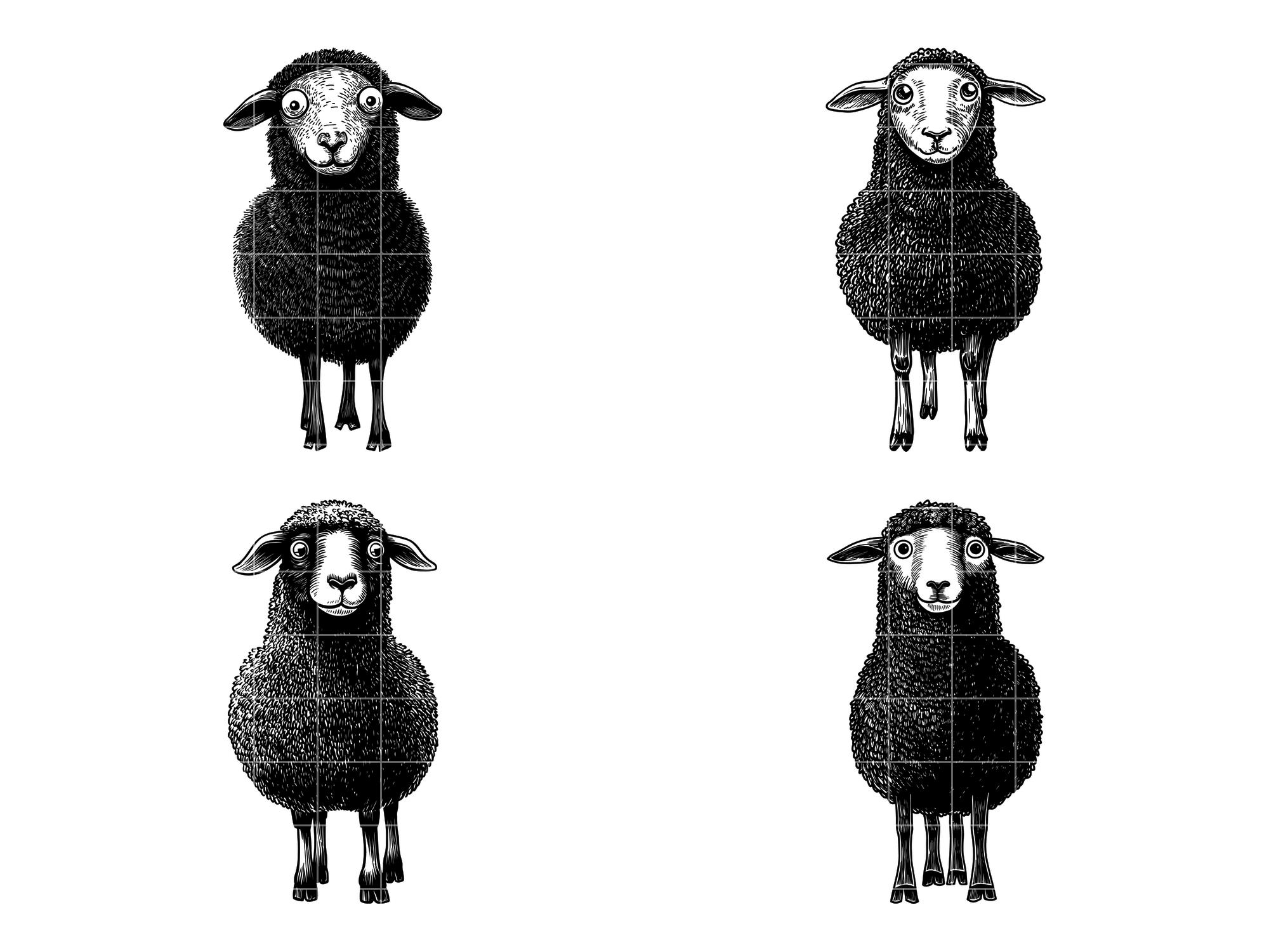 Sheep SVG, Sheep PNG, Sheep Clipart, Farm Animal SVG, Lamb Svg, Sheep ...