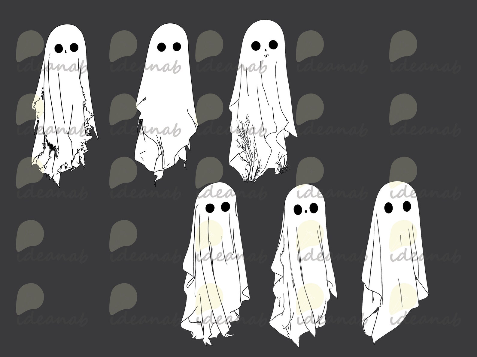 Buy Ghost SVG Bundle, Ghost Face Svg, Cute Ghost Svg, Gleeful Ghost Svg ...