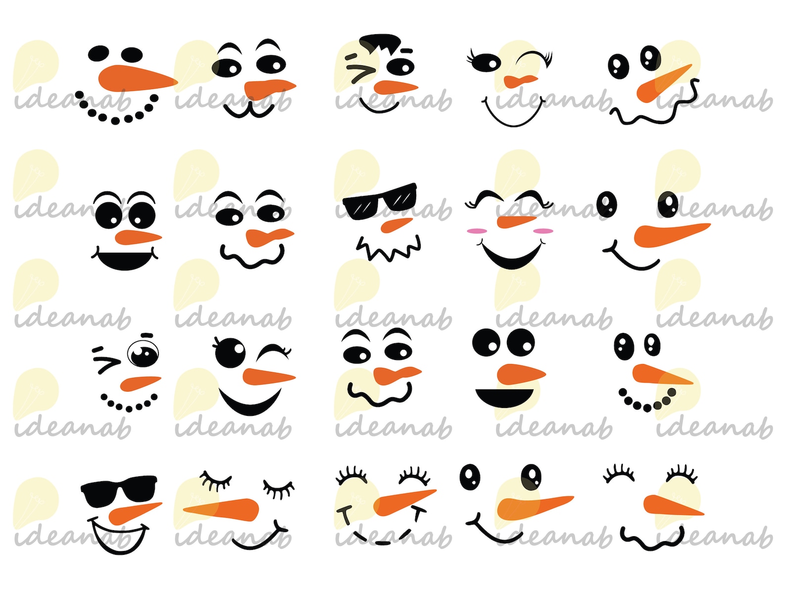 Snowman Face SVG Snowman Svg Frosty the Snowman Face Svg - Etsy