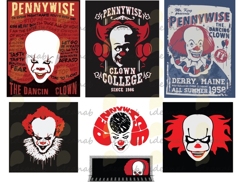 IT SVG Bundle, Pennywise SVG, Joker Svg, Halloween Svg, Scary Svg ...