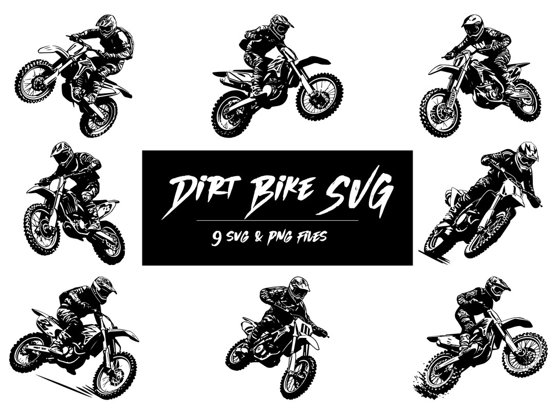 Motocross Rider SVG Dirtbike SVG motocicleta SVG bicicleta - Etsy México