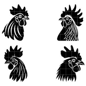 Rooster SVG, Chicken SVG, Hen SVG, Chickens Svg, Chicken Face Svg ...