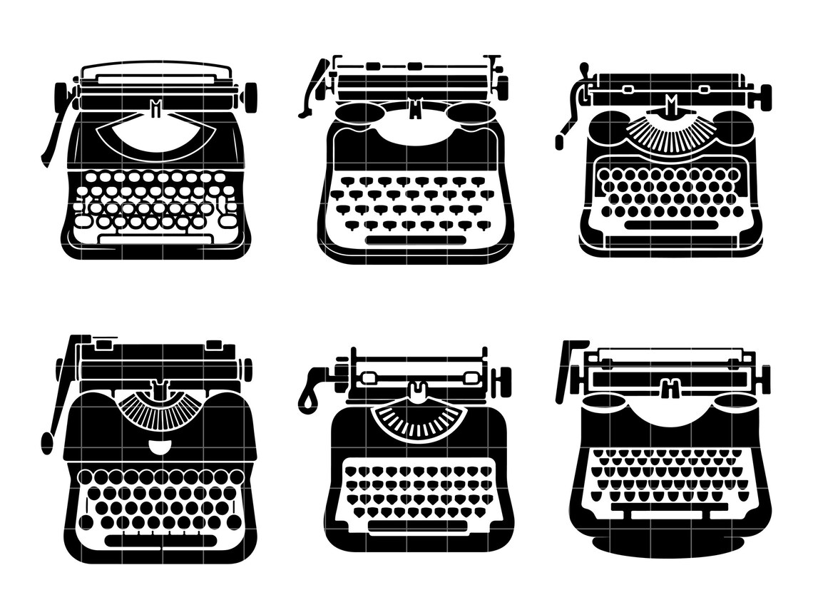 Typewriter SVG, Typewriter PNG, Typewriter Clipart, Typewriter Art ...