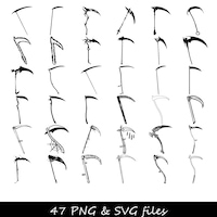 Scythe SVG / SVG Cut File / Car Decal SVG / Instant Download ...